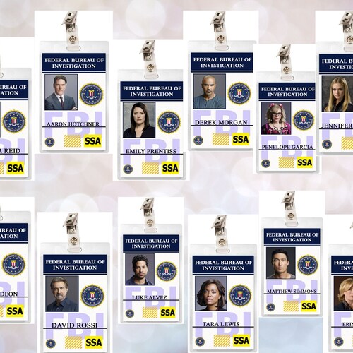 Criminal Minds TV Show Derek Morgan FBI ID Badge Card Cosplay - Etsy