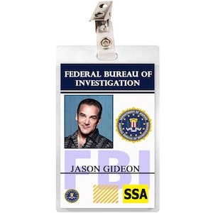 Criminal Minds Jason Gideon ID Badge Card Download Image Name - Etsy