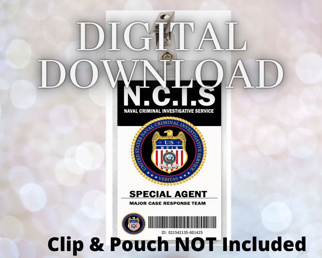 NCIS Special Agent ID Badge Card Download Image Name Tag Cosplay ...