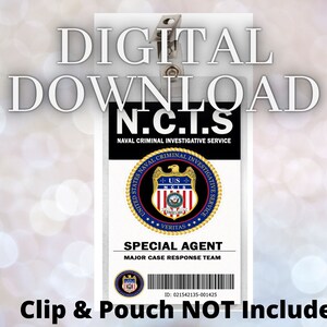 NCIS Special Agent ID Badge Card Download Image Name Tag Cosplay ...