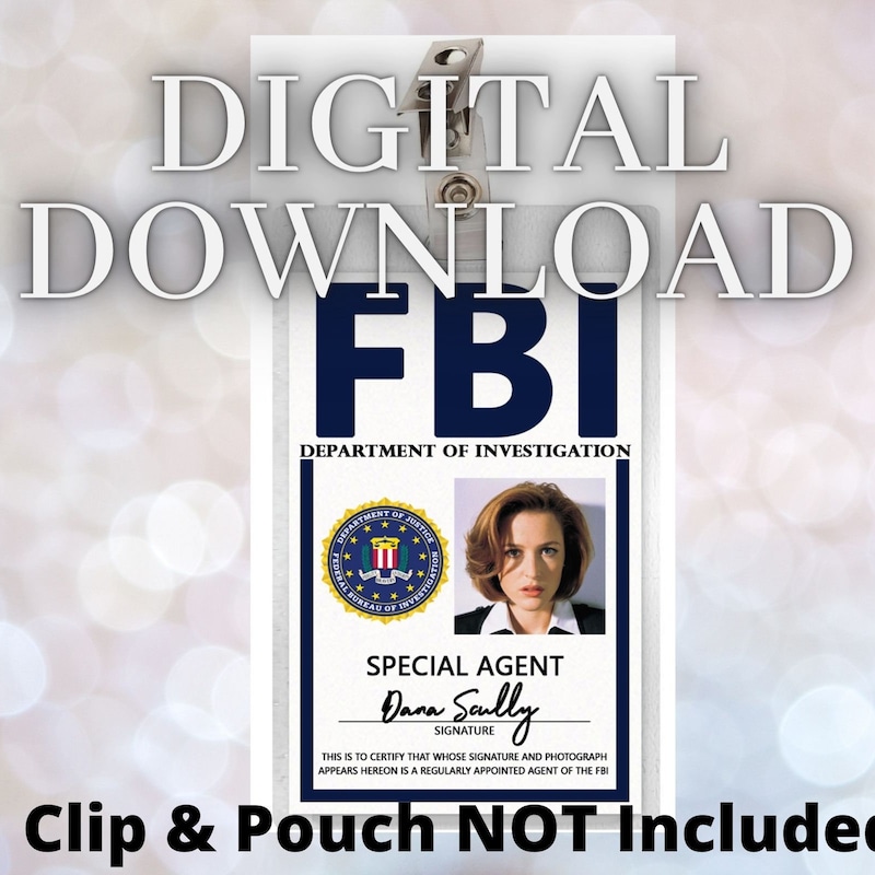 Printable Fbi Badge - Etsy