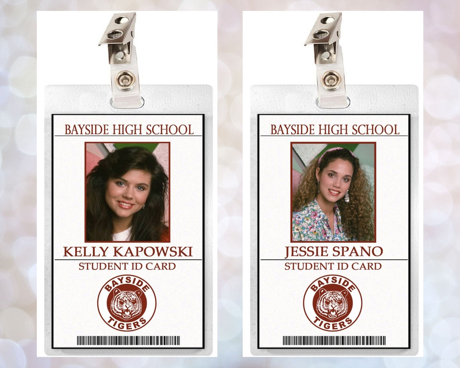 Saved by the Bell Bayside High Student ID Badge Card Name Tag Halloween ...