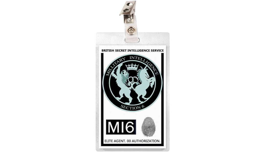 MI6 / SIS British Secret Intelligence Agent Service 007 James Bond ID ...