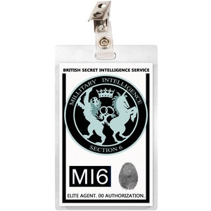MI6 / SIS British Secret Intelligence Agent Service 007 James Bond ID ...