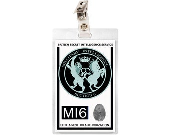 PERSONALISED 007 Secret Agent MI6 Bond ID Card. Top Quality - Etsy