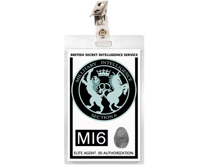 James Bond 007 MI6 / SIS British Secret Intelligence Service ID Badge ...