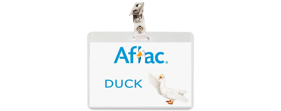 Aflac Duck ID Badge Name Tag Cosplay Costume Halloween - Etsy