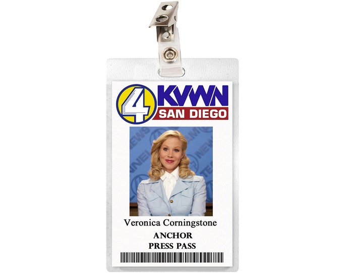 Anchorman Veronica Corningstone Channel 4 News Press Pass ID Badge ...