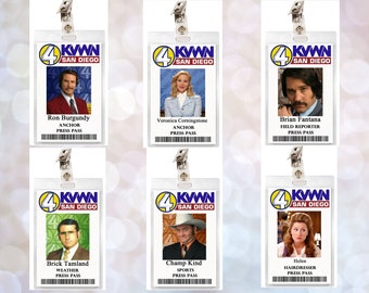 Anchorman ID Badge Veronica Corneringstone Channel 4 Press - Etsy
