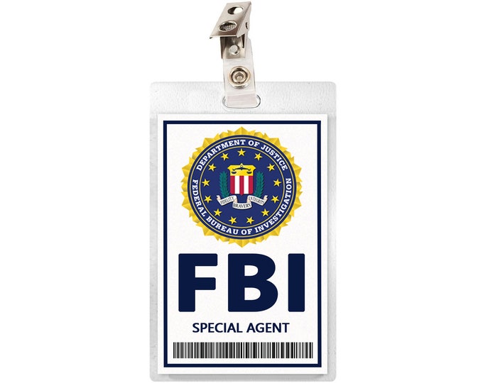 CUSTOM Criminal Minds FBI ID Badge Card Costume Name Tag Prop - Etsy