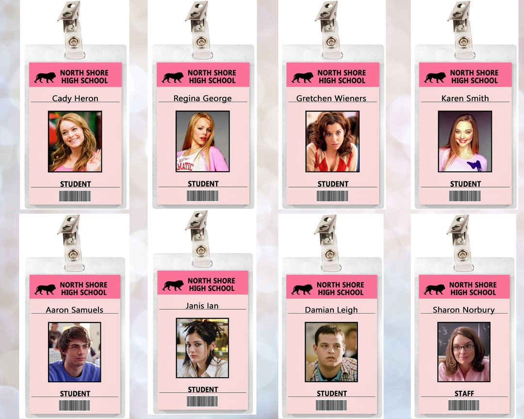 Mean Girls North Shore High School Student ID Badge Card Cosplay ...