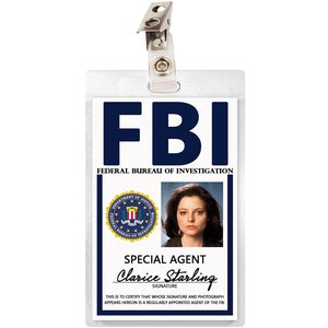 Silence of the Lambs Clarice Starling ID Badge Card Hannibal Lecter ...