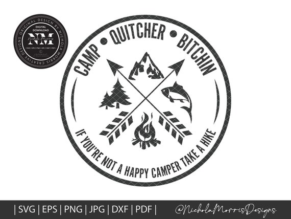 Welcome to Camp Quitcherbitchin Camping Clip Art Camping - Etsy