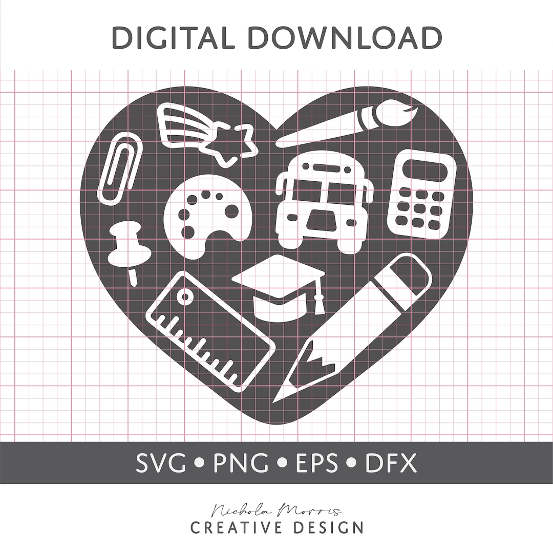 Back to School SVG SVG Digital Download Cut File. for T-shirts, Hats ...