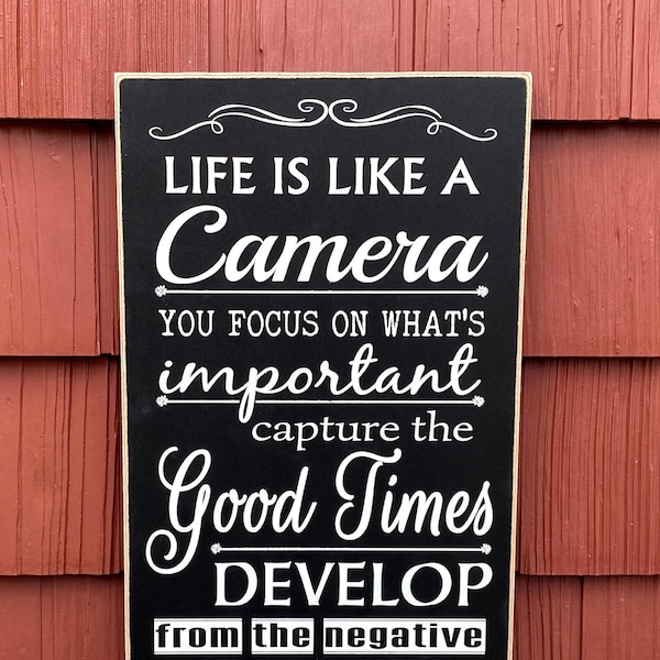 Life is Like Camera - Etsy