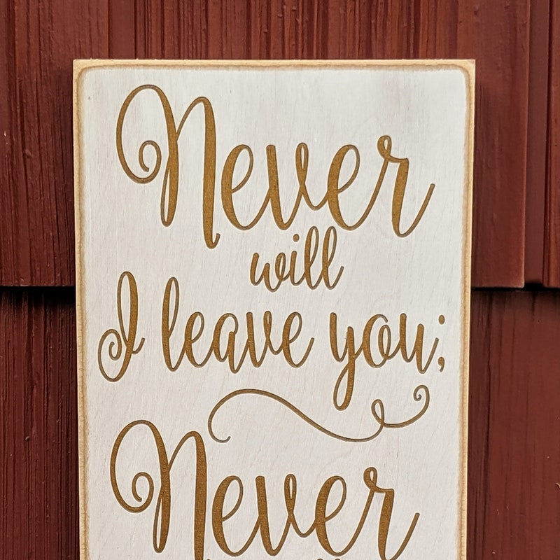 I Will Never Leave - Etsy