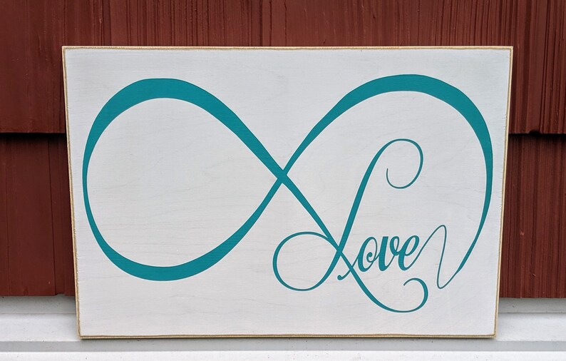 Love Eternity Sign Shabby Chic Wall Decor Eternity Symbol - Etsy