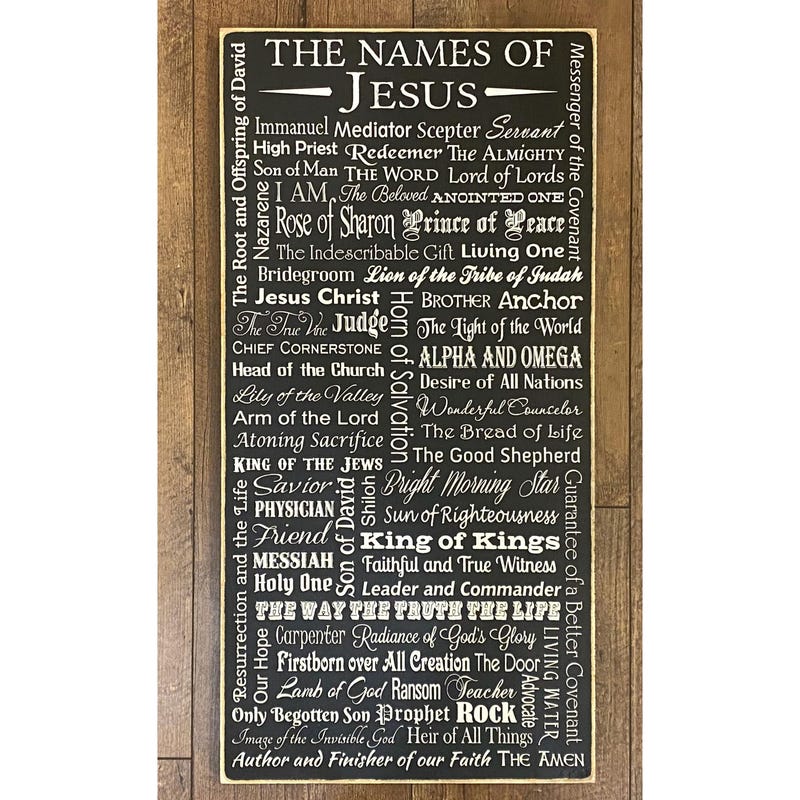 Names of Jesus Art - Etsy