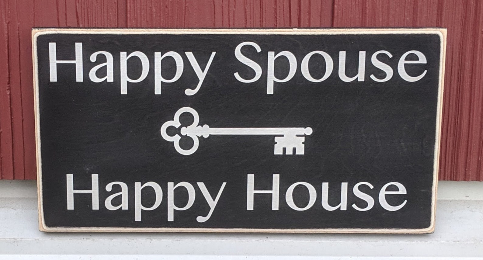 Happy Spouse Happy House Custom Wood Sign Humorous Sign - Etsy