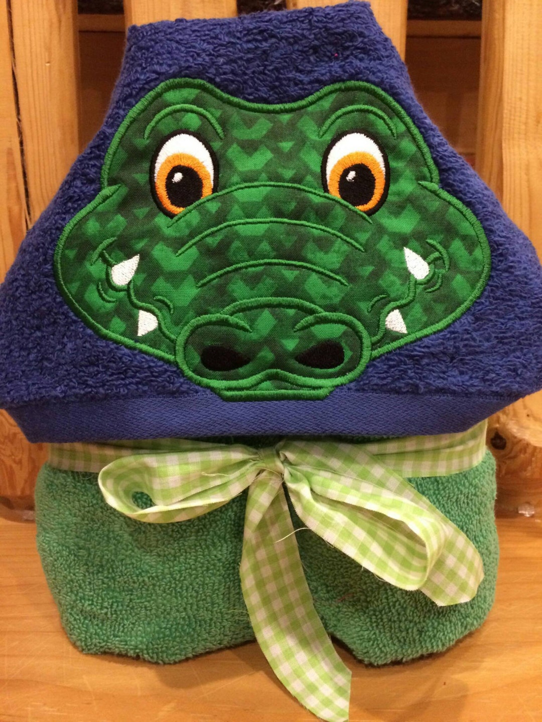 Alligator Hooded Towel - Etsy