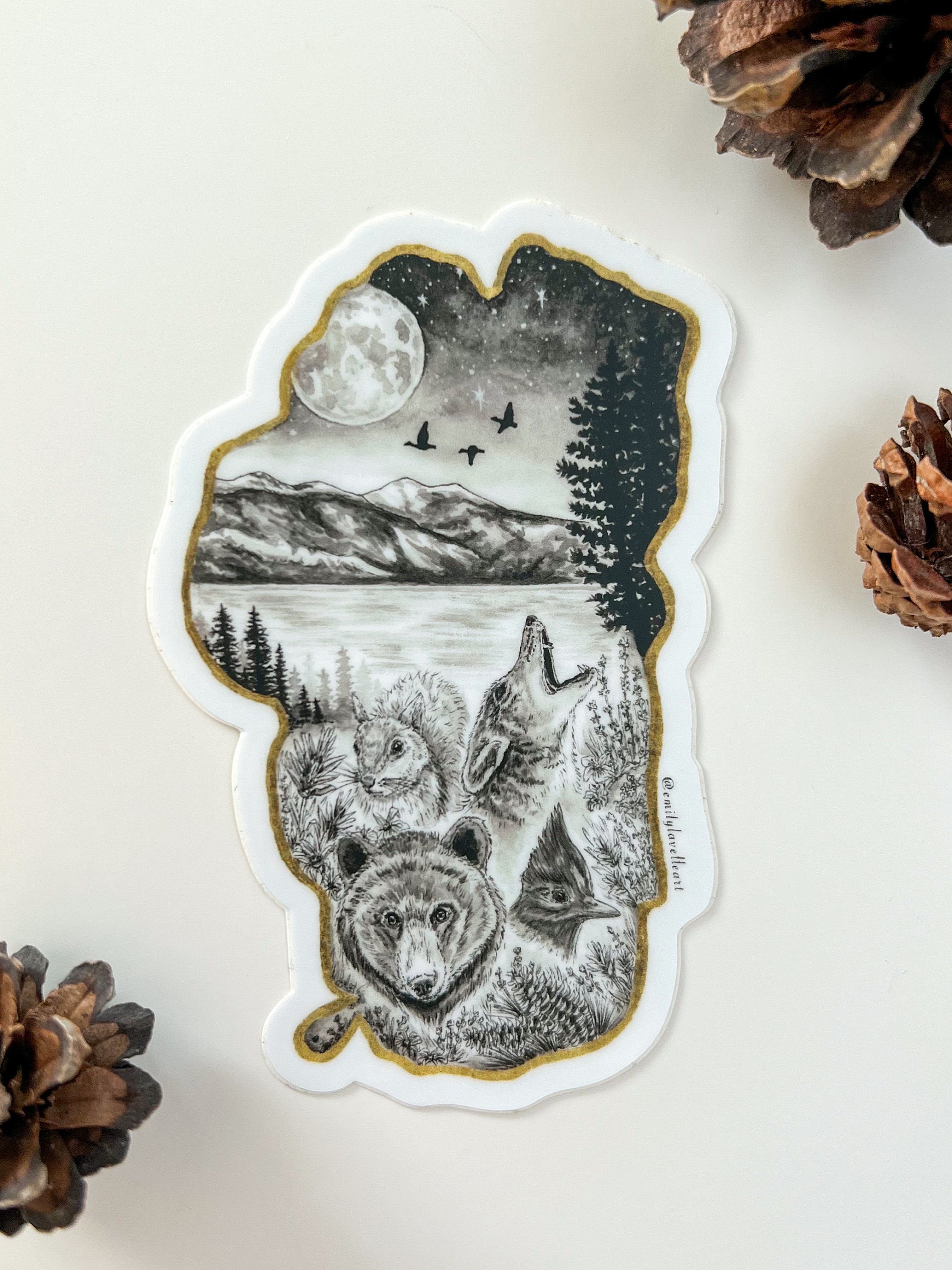 Lake Tahoe Vinyl Sticker - Etsy