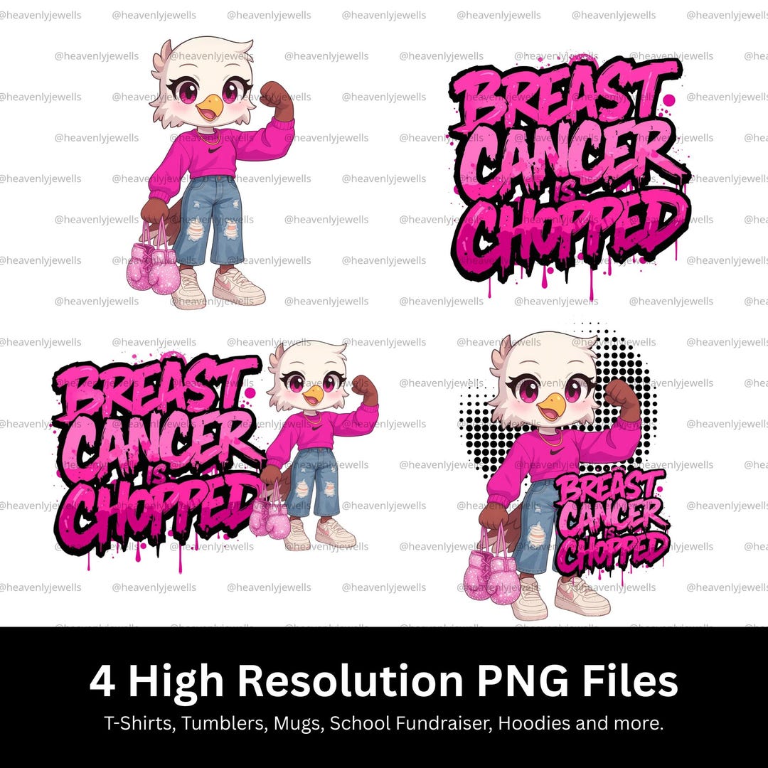 Breast Cancer Awareness Clipart PNG | Eagle Fighter Design (digital ...