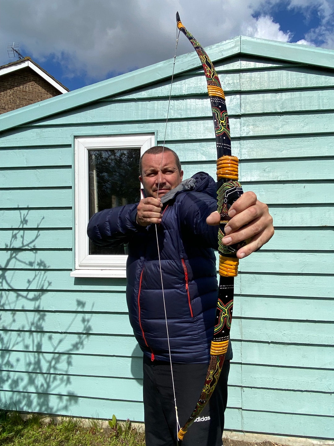Traditional Recurve Archery Set With 20 Arrows - Hand Painted Design - Etsy
