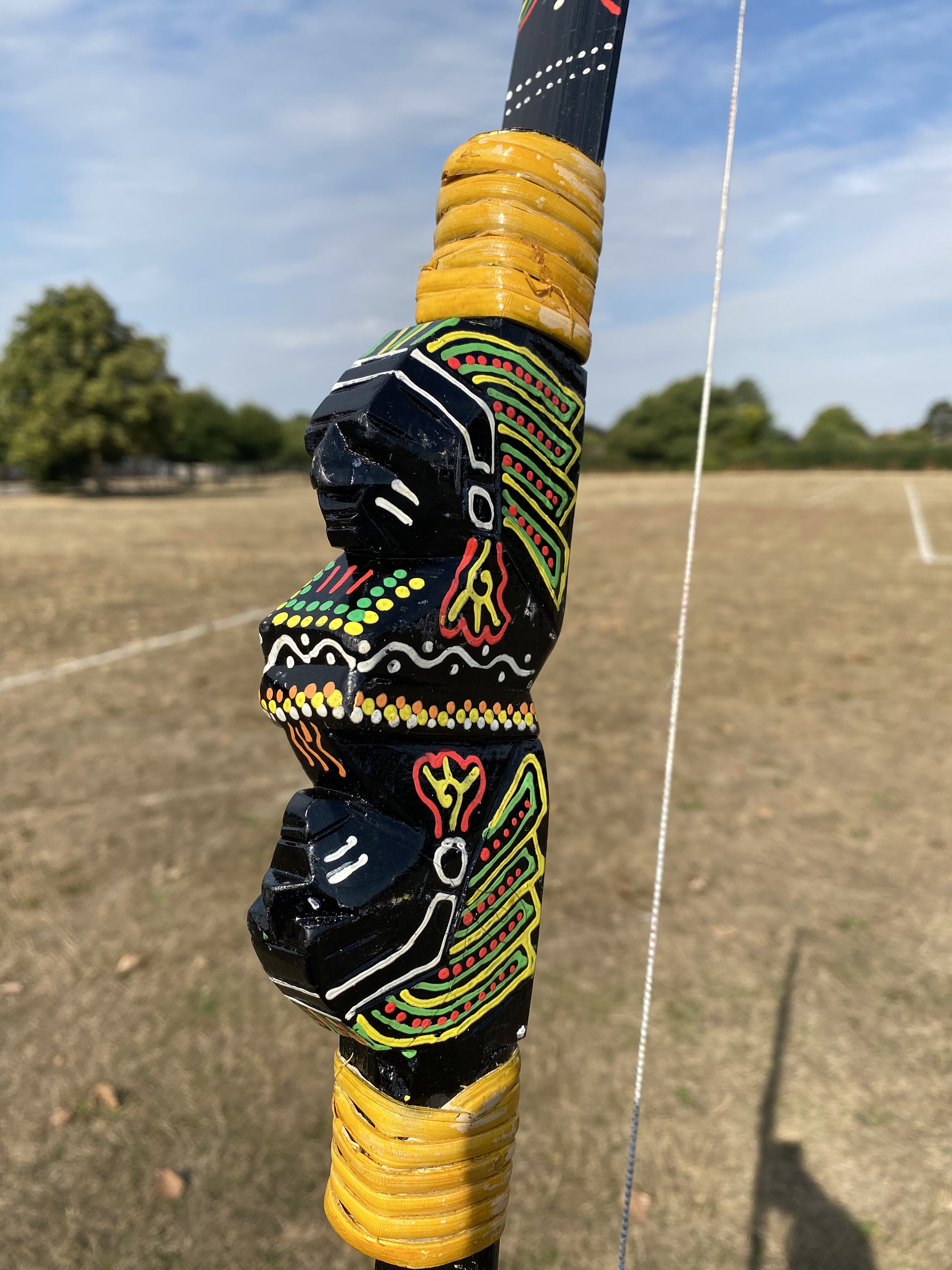 Traditional Recurve Archery Set With 20 Arrows - Hand Painted Design ...
