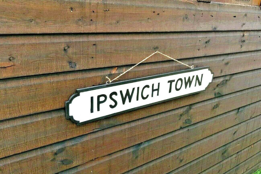 Ipswich Town Street Sign hand Carved and Painted - Etsy