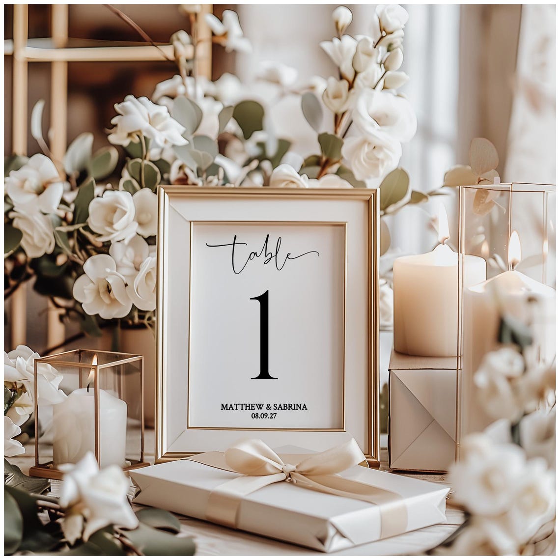 EDITABLE DOWNLOAD Wedding Table Numbers 4x6 & 5x7, Printable Wedding ...
