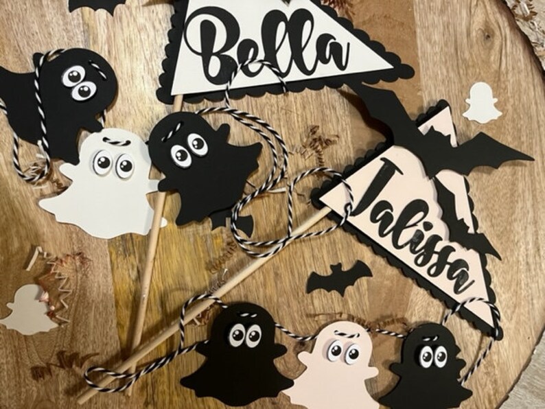 Mini Halloween Ghost Banner Halloween banner Halloween | Etsy