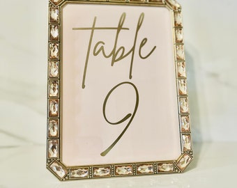 Table Number Sticker Elegant Wedding Reception Vinyl Decal - Etsy