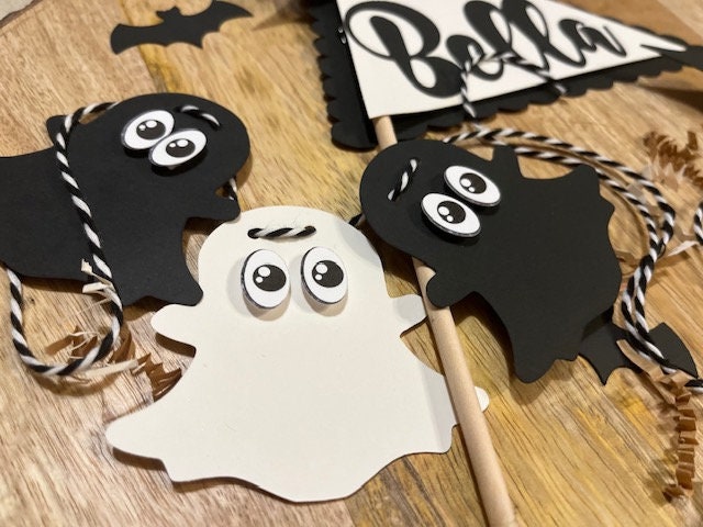 Mini Halloween Ghost Banner Halloween banner Halloween | Etsy