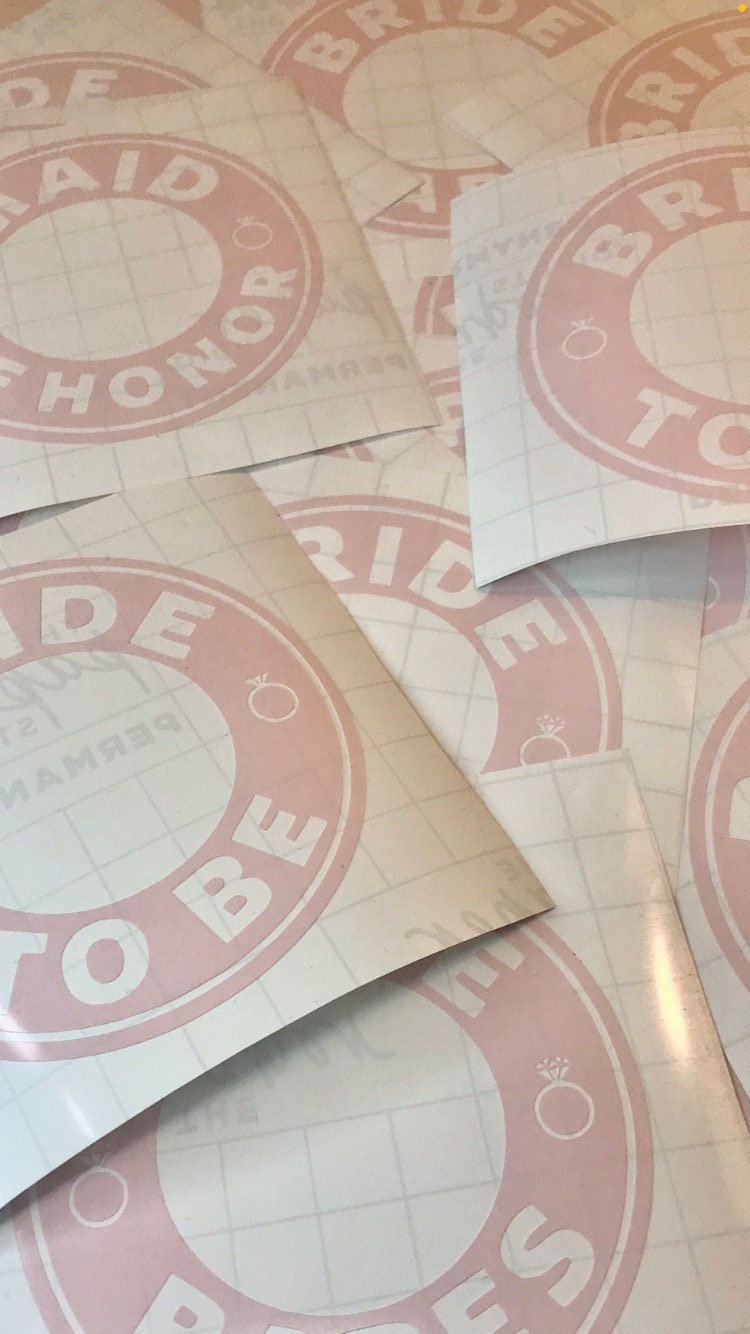 Starbucks Bridal Decals Wedding Party Decals Bridesmaid | Etsy