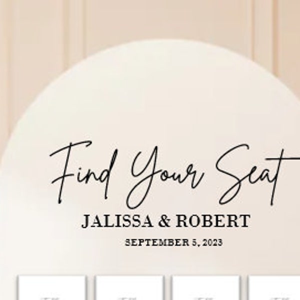 Seating Chart Decals - Etsy