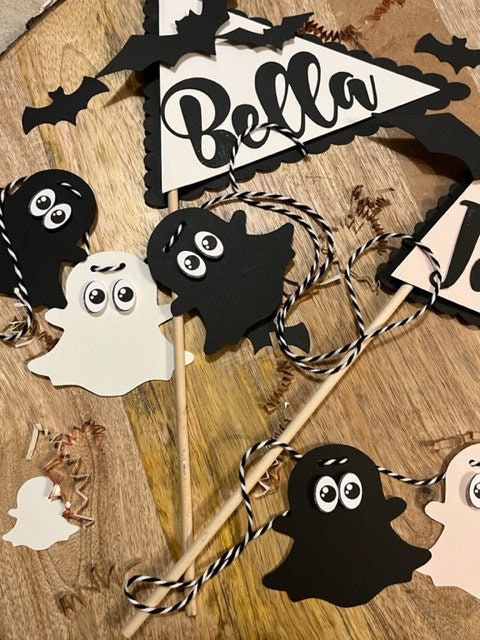 Mini Halloween Ghost Banner Halloween banner Halloween | Etsy