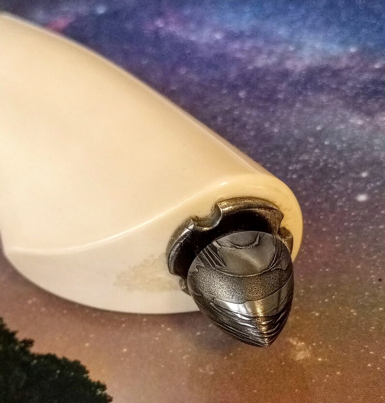 Meteorite knife sword pattern welded damascus | Etsy