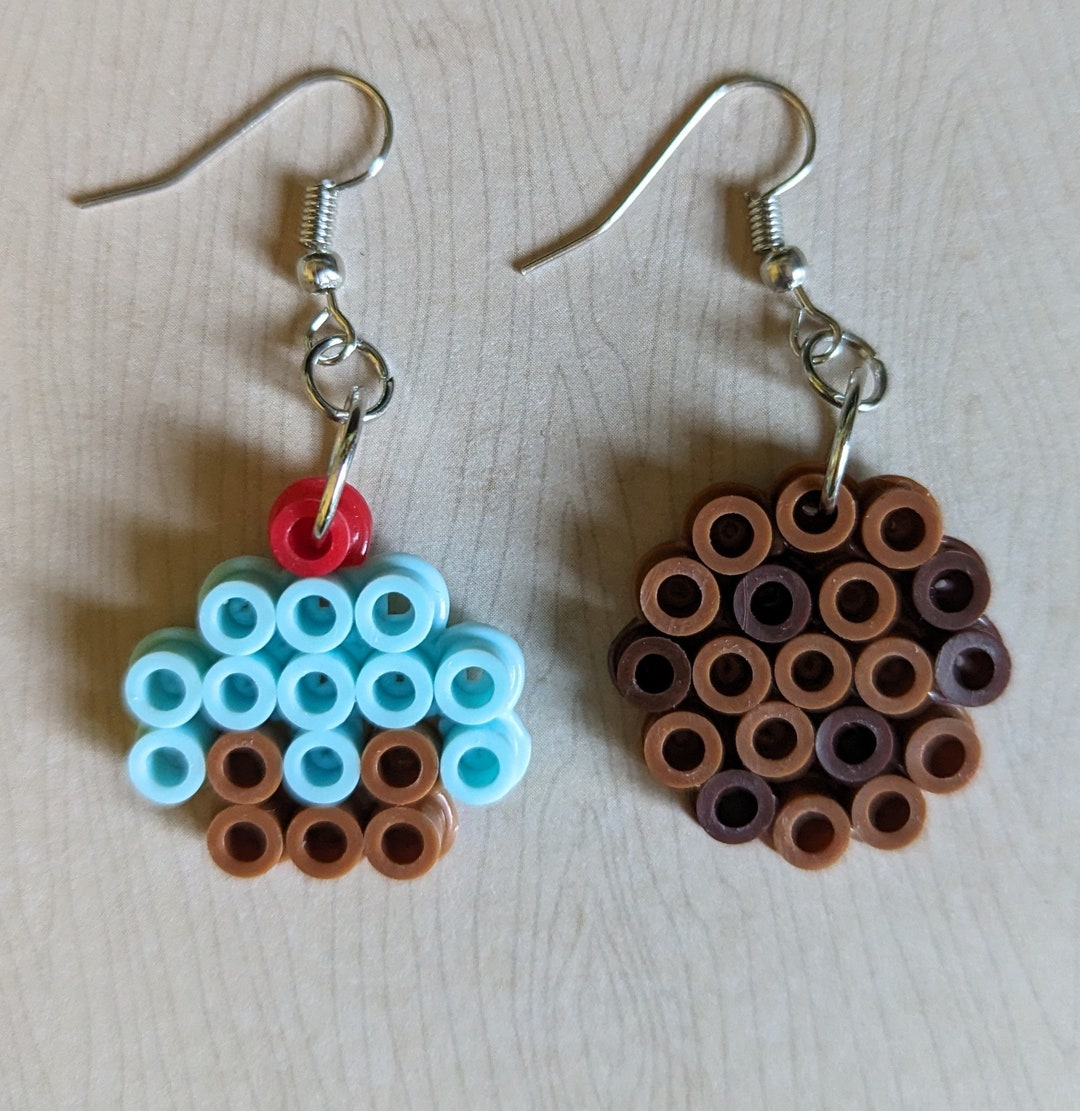Cute Cupcake and Chocolate Chip Cookie Perler Bead Hypoallergenic ...
