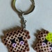 Pair of Toast Buttered Toast Cute Perler Bead Best Friends Keychains - Etsy