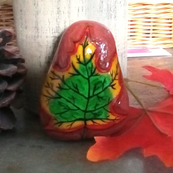Painted Fall Leaf - Etsy