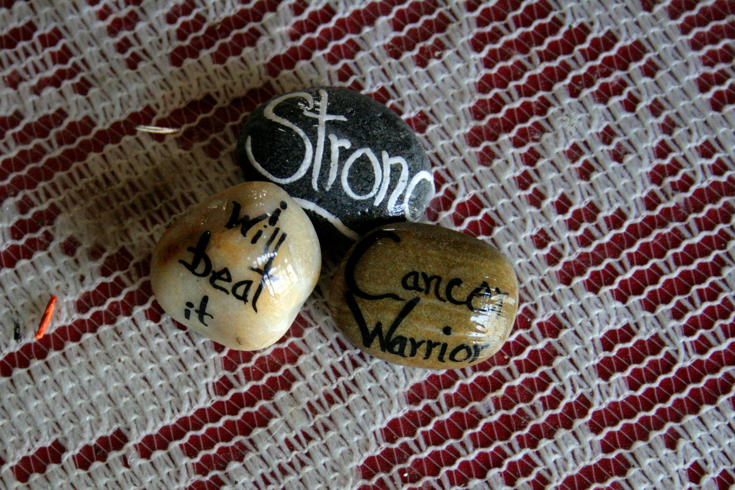 Healing Stones Cancer Survivor Gift, Painted Rocks Inspirational Gift ...