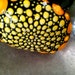 Lemon Fruit Pattern Painted Rock Paperweight, Yellow and Black Home ...
