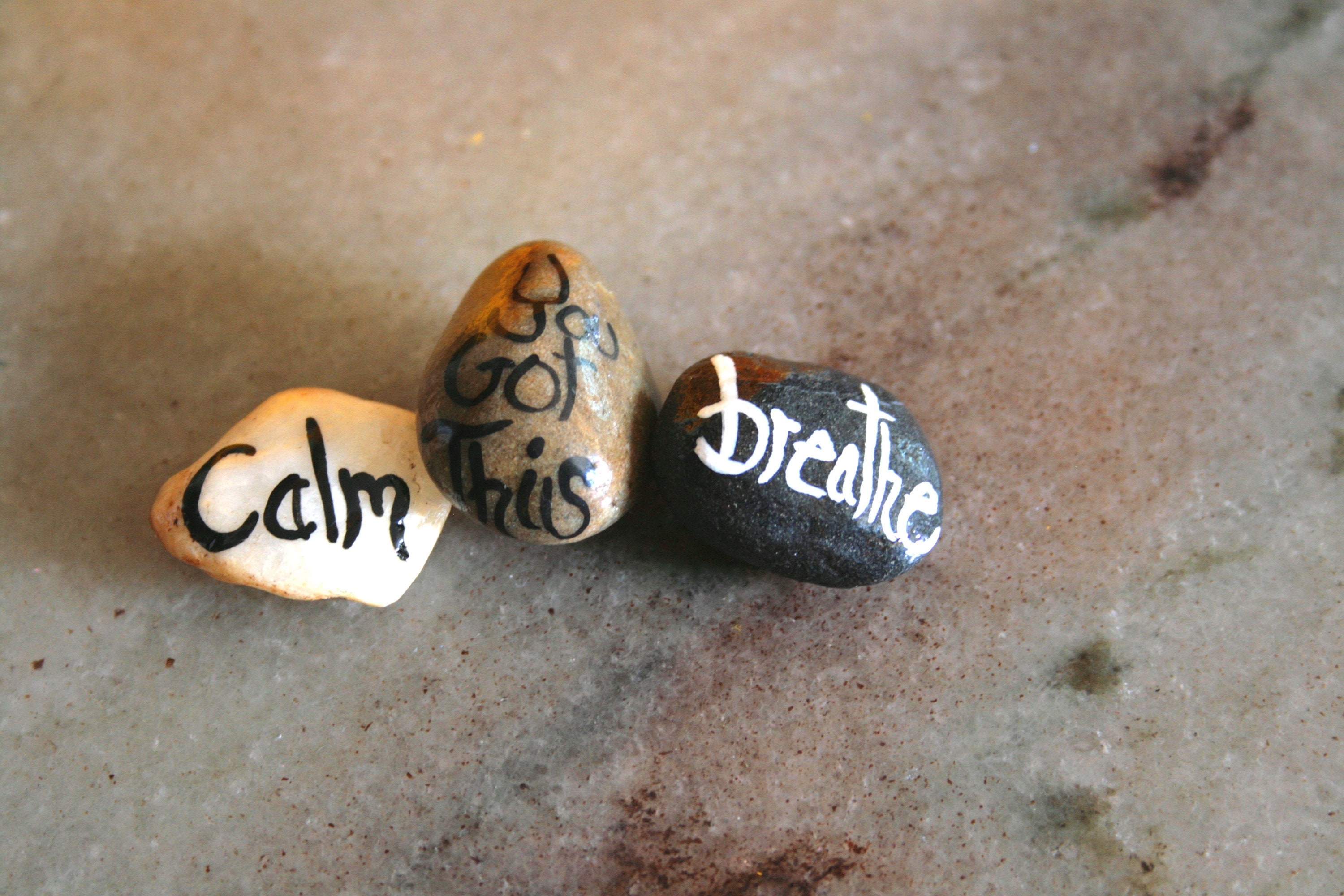 Inspirational Hand Painted Beach Rocks Spiritual Gift for - Etsy