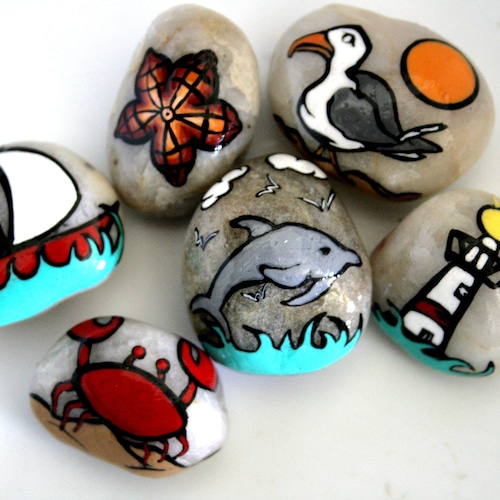 Joy Hand Painted Rock - Etsy
