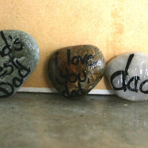 World's Best Dad Painted Rock Father's Day Gift, Hand Painted Gift for ...