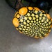 Lemon Fruit Pattern Painted Rock Paperweight, Yellow and Black Home ...