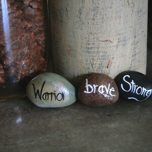 Healing Stones Cancer Survivor Gift Small Painted Rocks - Etsy