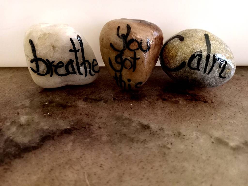 Inspirational Hand Painted Beach Rocks Spiritual Gift for - Etsy