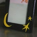 Moon and Stars Painted Picture Frame, Black Photo Frame Love You to the ...