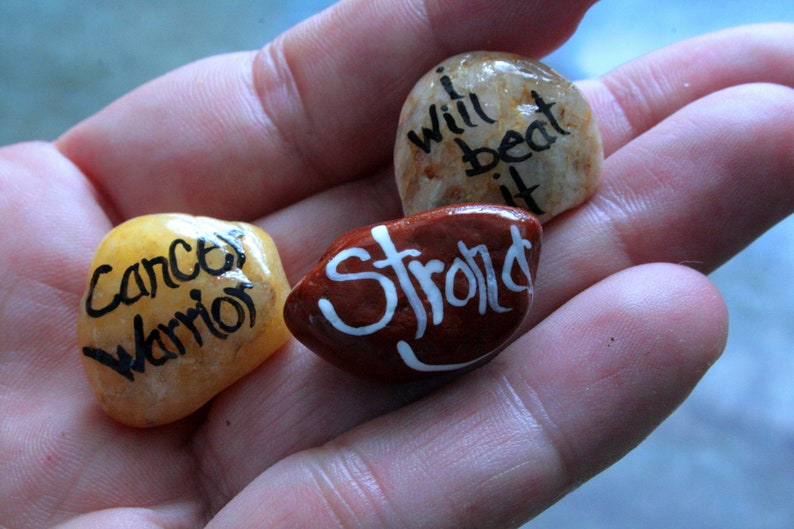 Healing Stones Cancer Survivor Gift Painted Rocks - Etsy